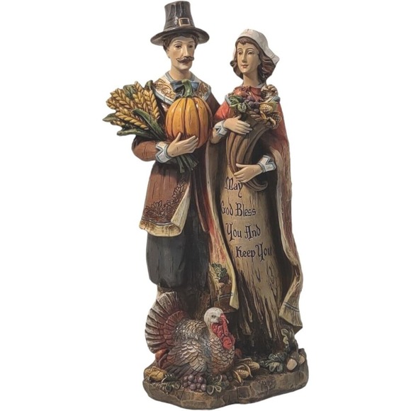 Hobby Lobby | Holiday | Thanksgiving Handcrafted 2 Pilgrim Couple W ...